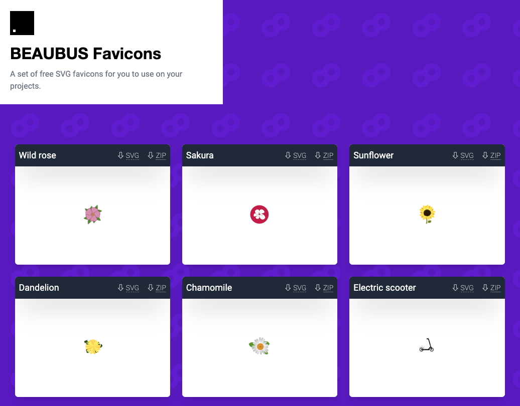 BEAUBUS Favicons